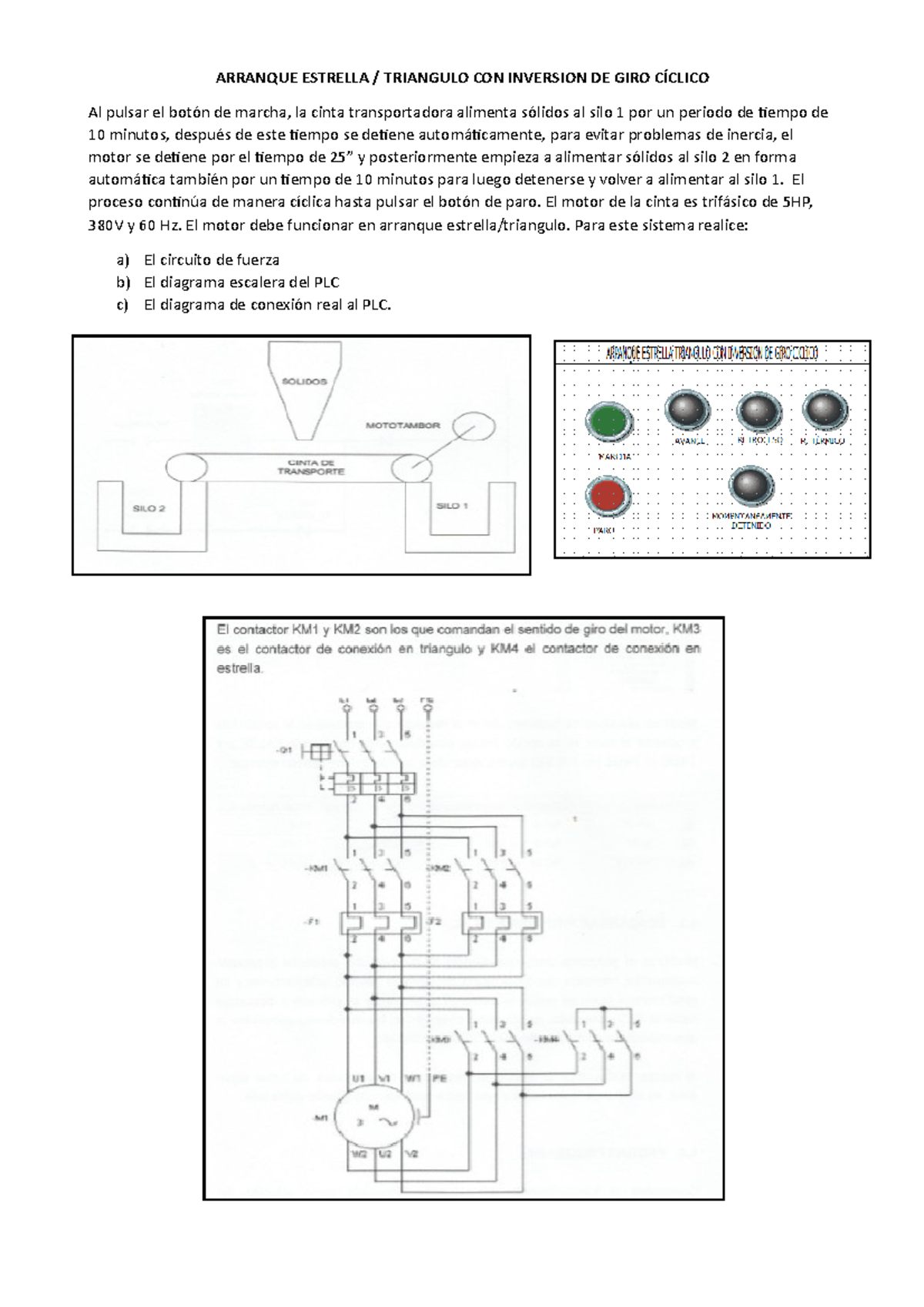 Arranque Estrella Triangulo CON Inversion DE GIRO Ciclico - ARRANQUE ...