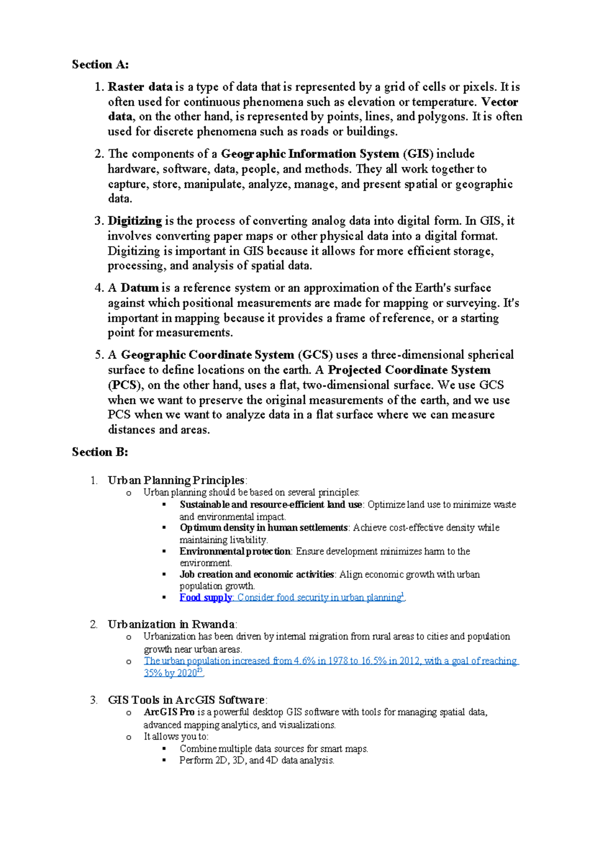 Copilot Answers-20240326-105448 - Section A: 1. Raster data is a type ...