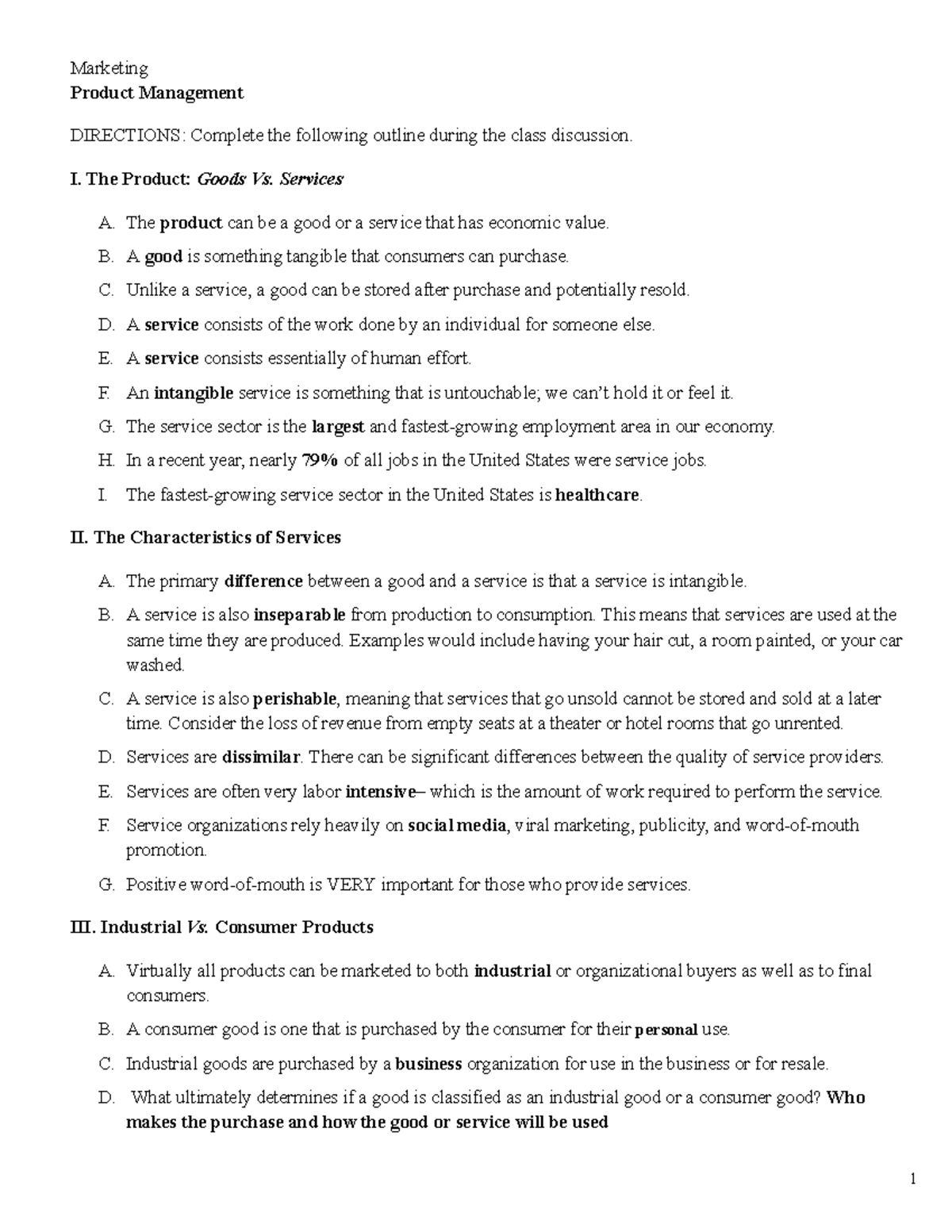 Business Product Management Notes - Marketing Product Management ...