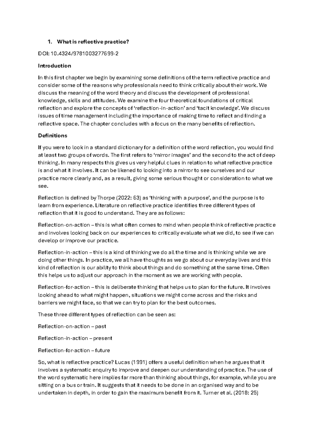 Bassot The reflective practice guide an interdisciplinary approach to ...