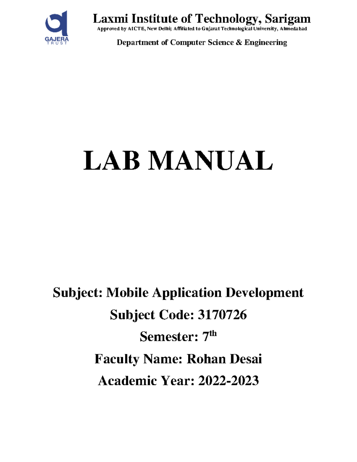manual Android notes for advance developing - Approved by AICTE, New ...