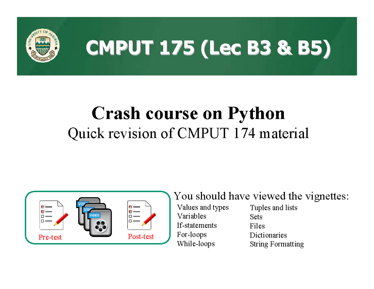 C175-01-2019-Hands On Python MF - - Studocu