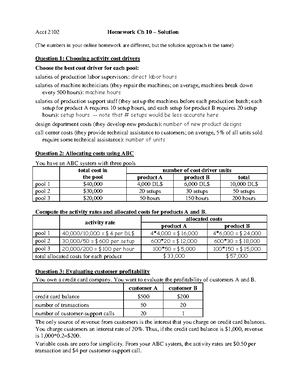 Ultimate Midterm 2 Cheat Sheet - “How will THIS SPECIAL ORDER affect your profit?”=INCREMENTAL ...