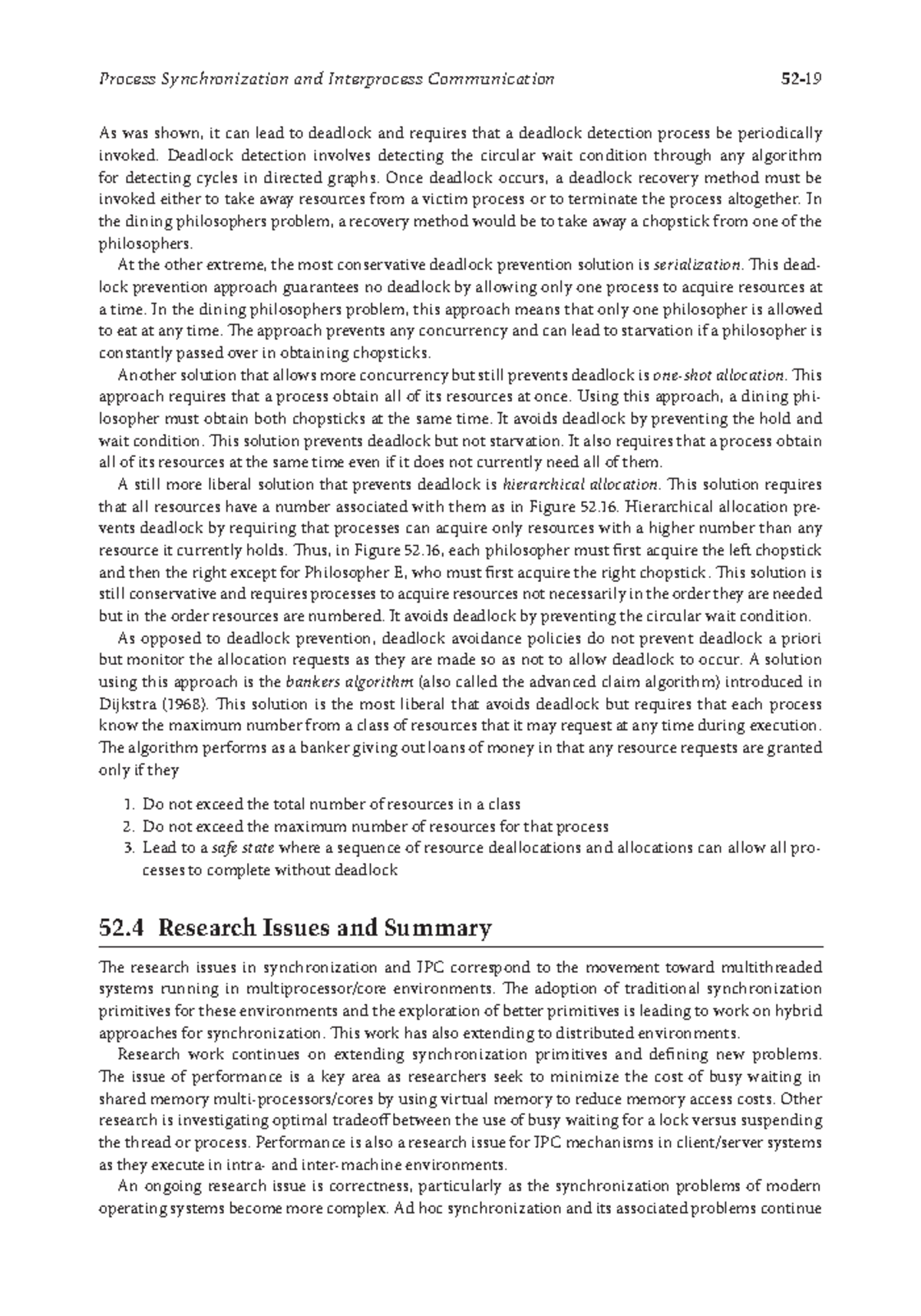 Computing Handbook Cse 84 Process Synchronization And Interprocess Communication 52 19 As