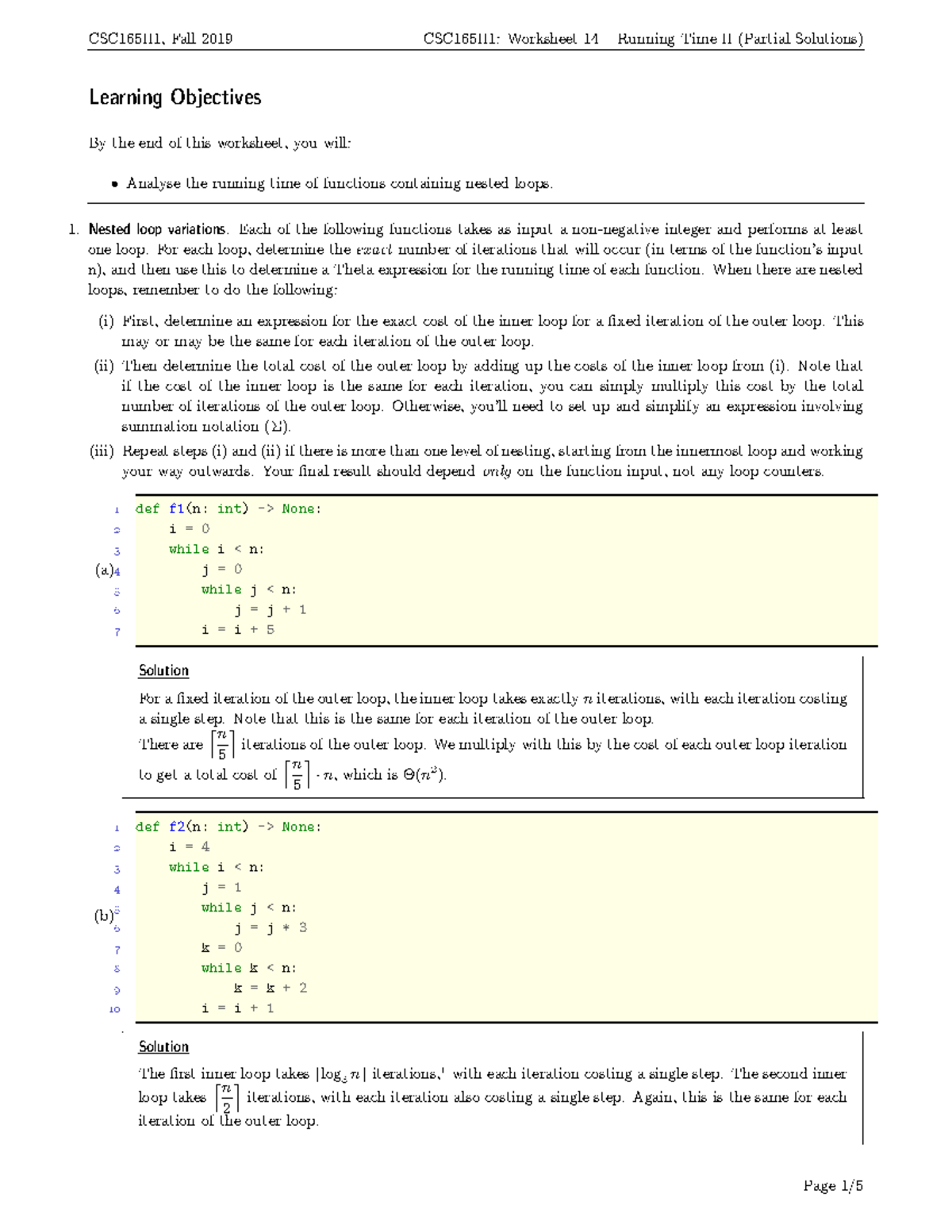 Week8-hr4-solutions - CSC165 Handout - Learning Objectives ②t ♥ ♦ t s ♦ ...