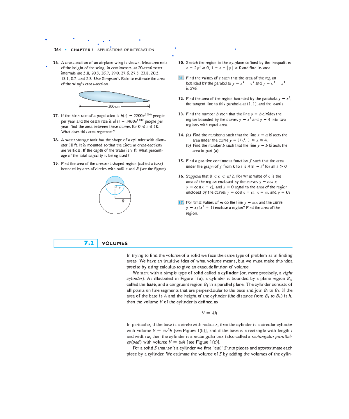 Math work ch - Math work - A cross-section of an airplane wing is shown ...