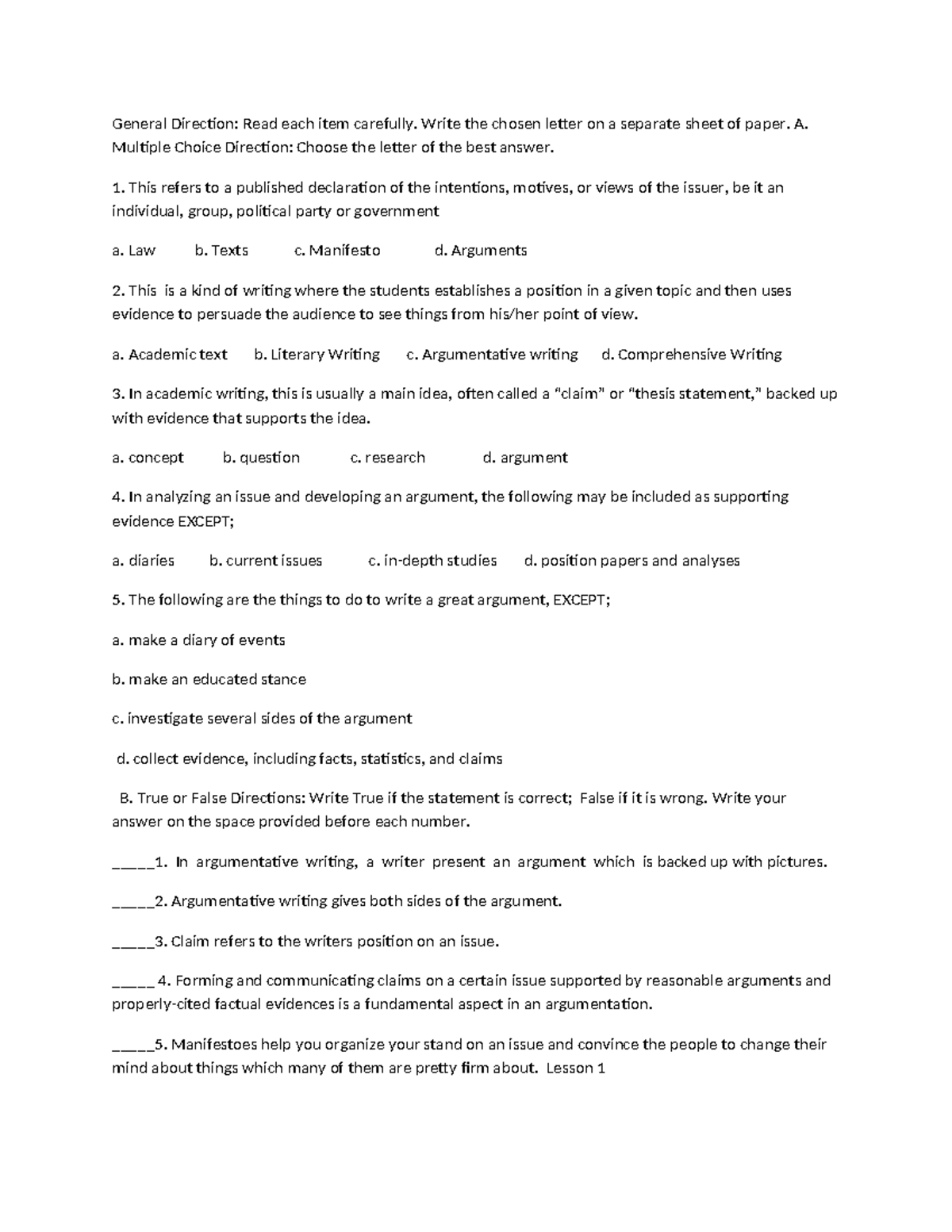 General Directi-WPS Office - General Direction: Read each item ...