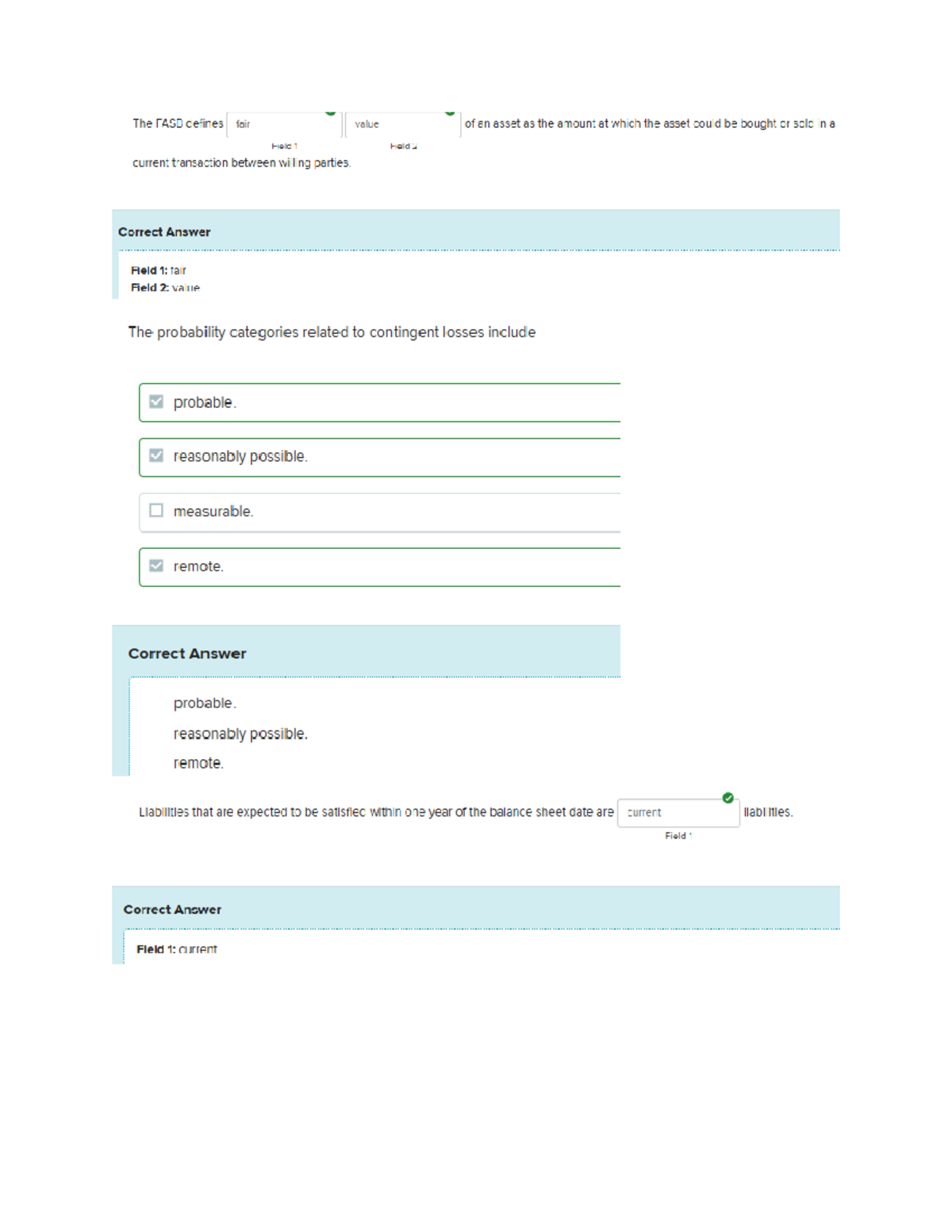 Acct 370 chap 4f - notes - The FASB defines fair value of an asset as ...