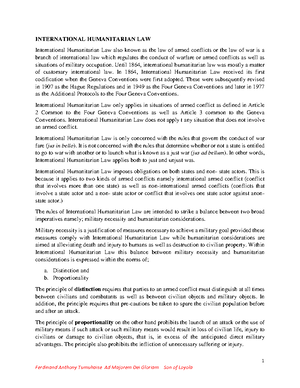 THE LAW OF USE OF Force - Lecture notes - THE LAW OF USE OF FORCE ...