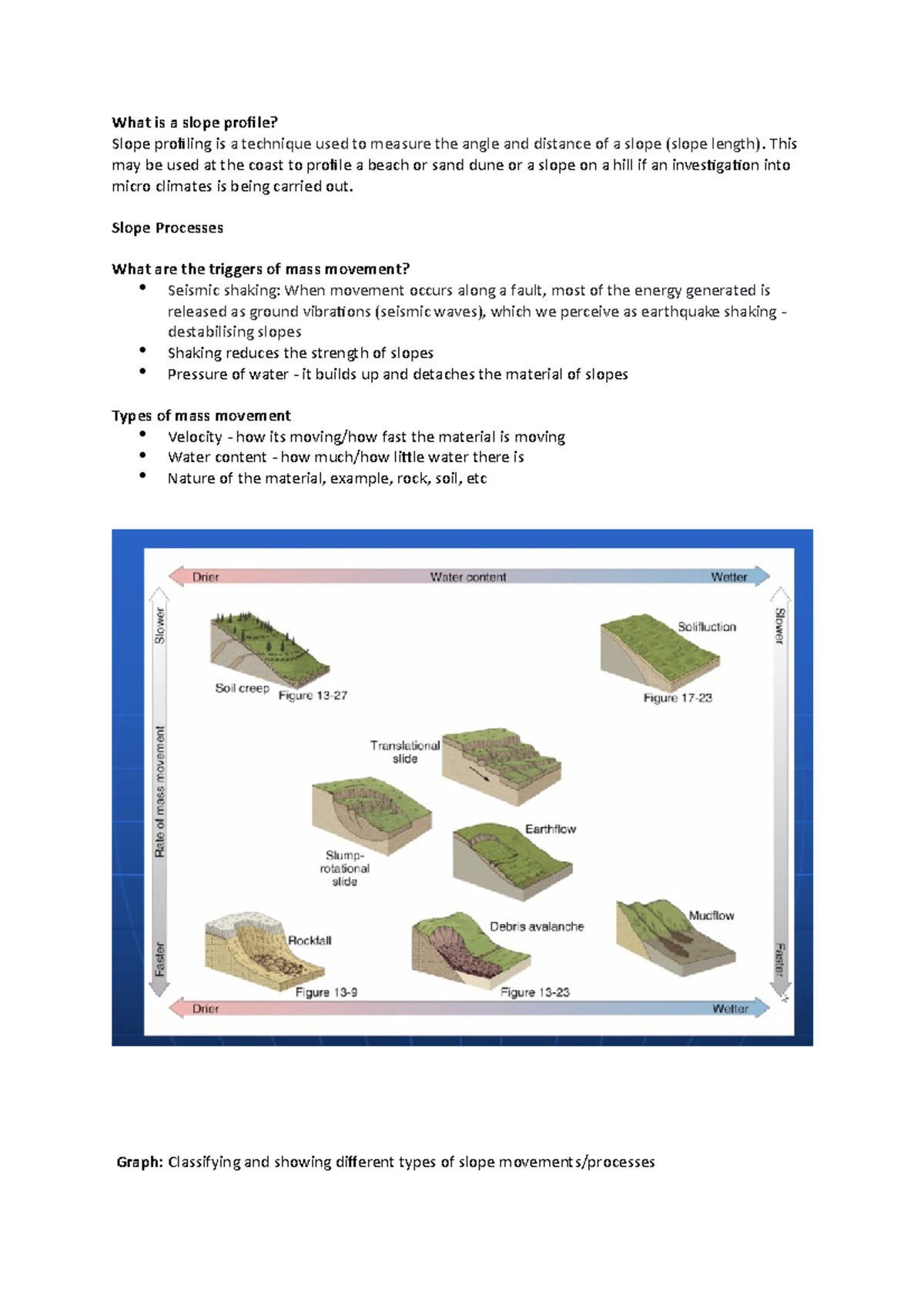 GEOG101 Slope Processes - What is a slope profile? Slope profiling is a ...