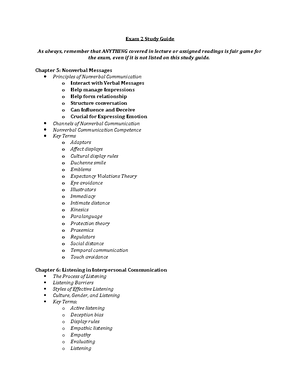 Exam 3 Review Sheet - Study guide - Exam 3 Review Sheet Chapter 9 ...
