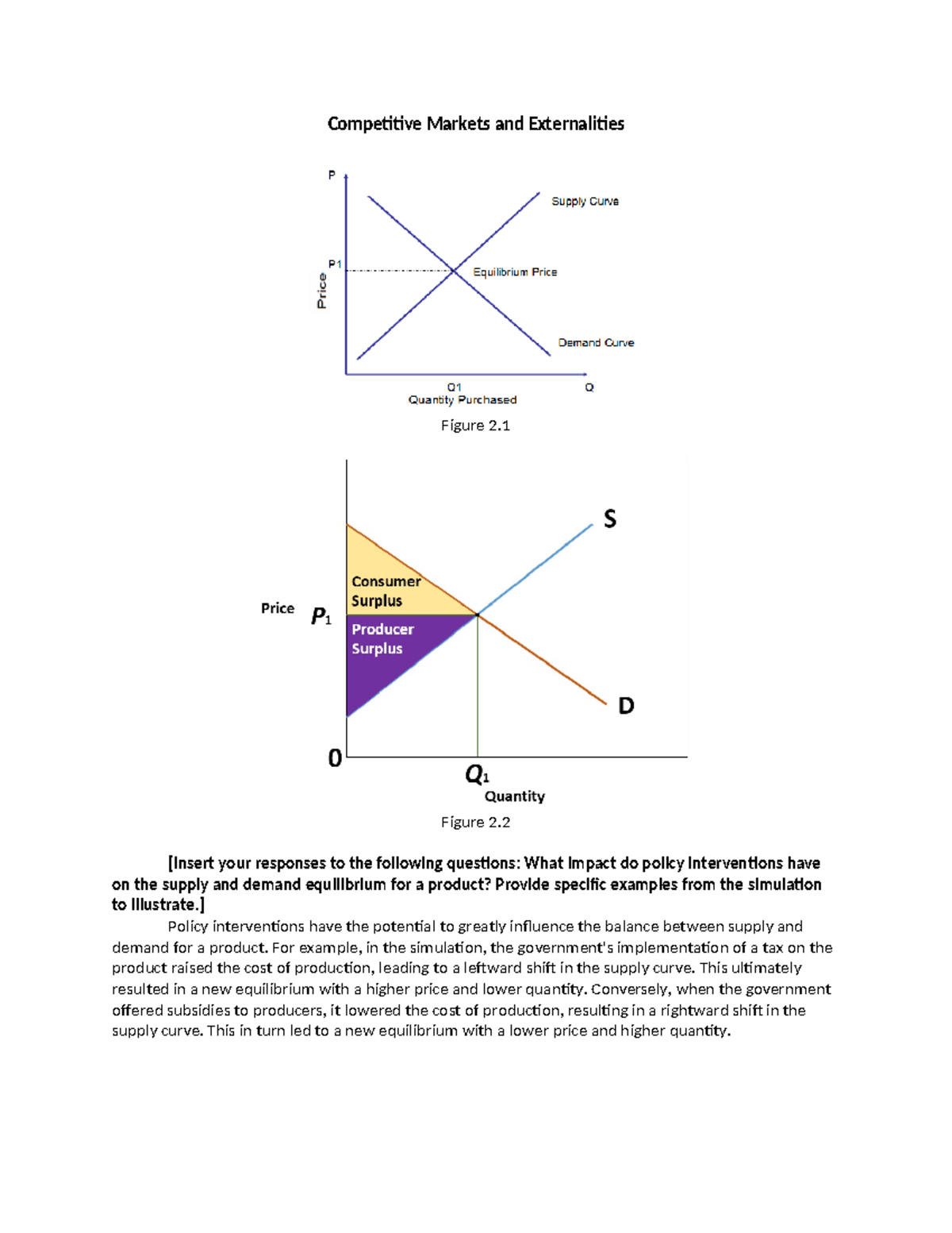 Competitive Markets and Externalities - Figure 2. [Insert your ...