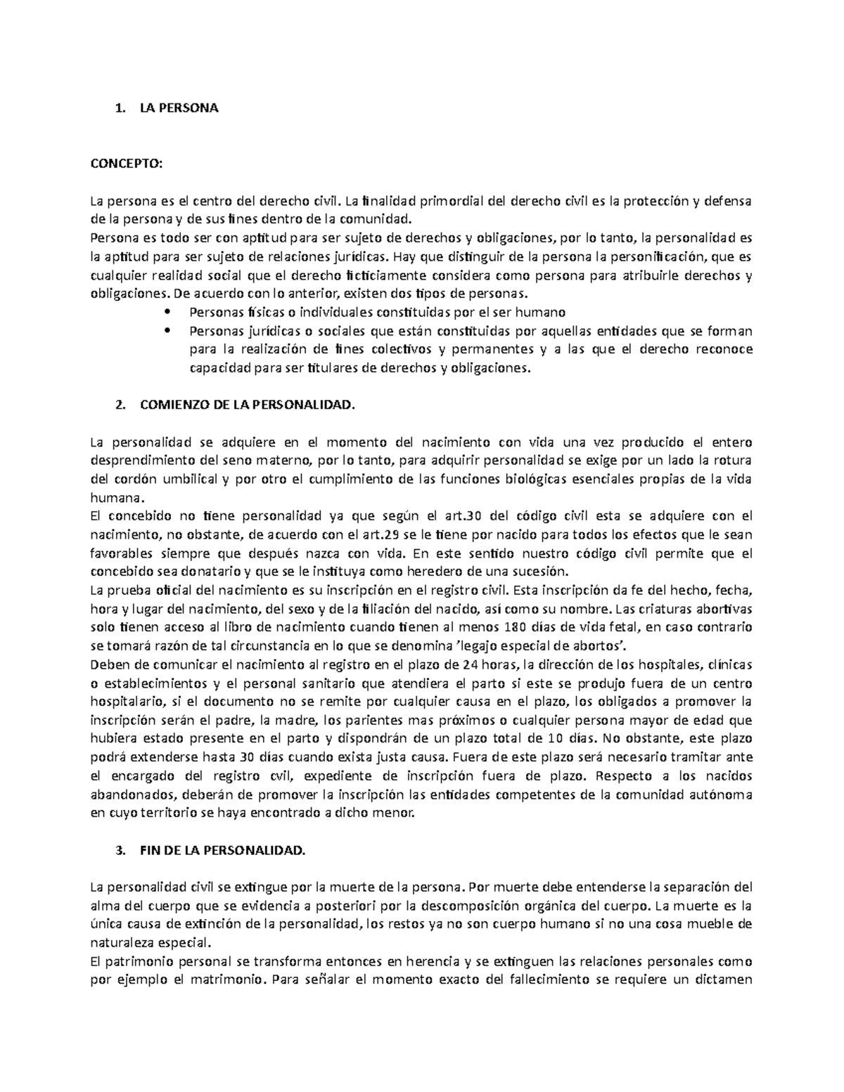 Tema 4, tema 4, tema 4, tema 4, tema 4, tema 4, tema 4 - 1. LA PERSONA ...