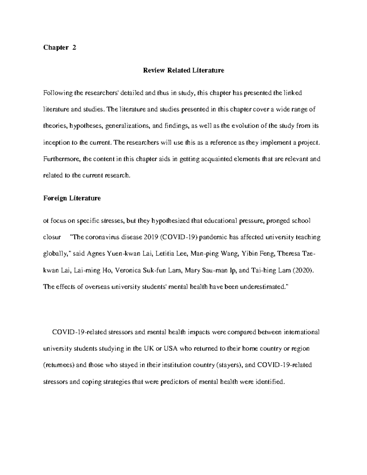 Chapter 2 - yuiuy - Chapter 2 Review Related Literature Following the ...