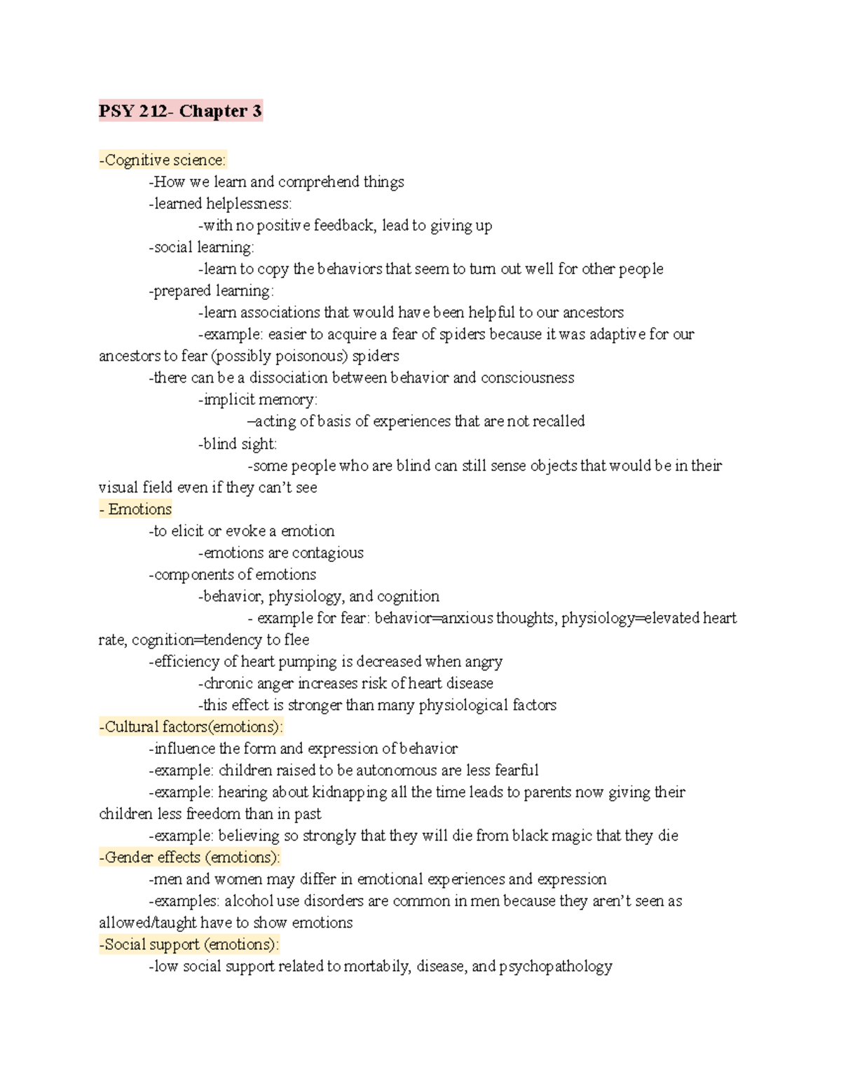 PSY 212- Chapter 3 - Studocu
