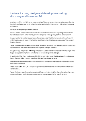 Lecture 1 anatomy of drug fate in human body - lecture 1 – drug design ...