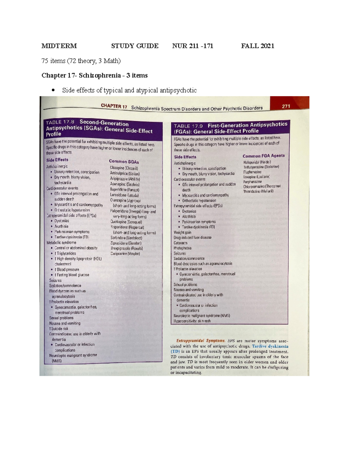 Midterm study guide - MIDTERM STUDY GUIDE NUR 211 -171 FALL 2021 75 ...