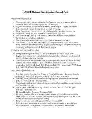 MUS-142 Music and Characterization Chapter 3 Part 2 Notes - MUS-142 ...
