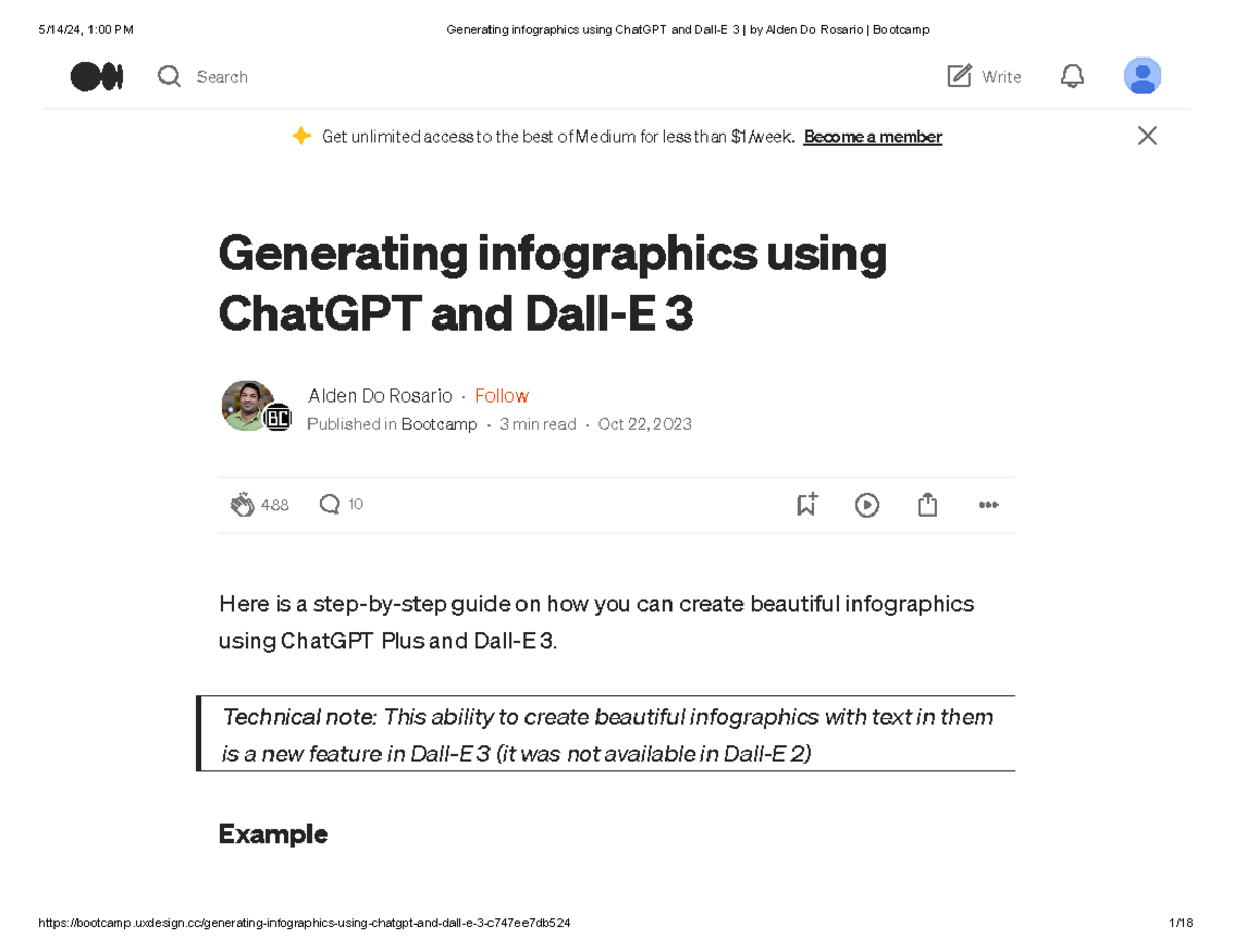 Generating infographics using Chat GPT and Dall-E 3 by Alden Do Rosario Bootcamp - Generating ...