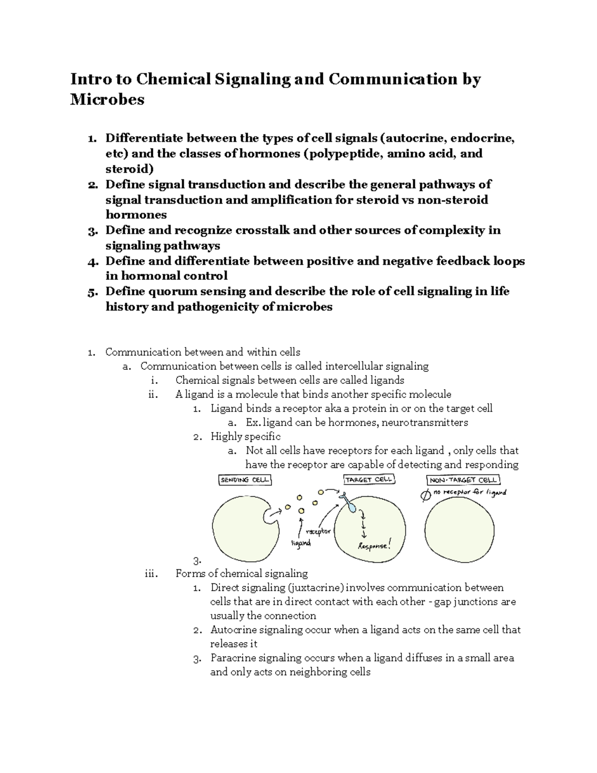 BIOS 1208 - Notes from lecture and textbook - Intro to Chemical ...