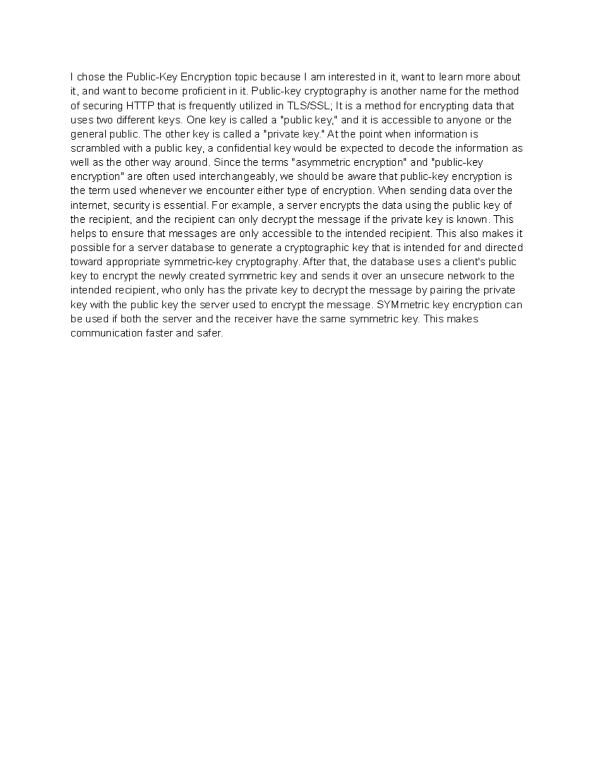 Unit 8 discussion netw and comm - CS 2204 - UoPeople - Studocu