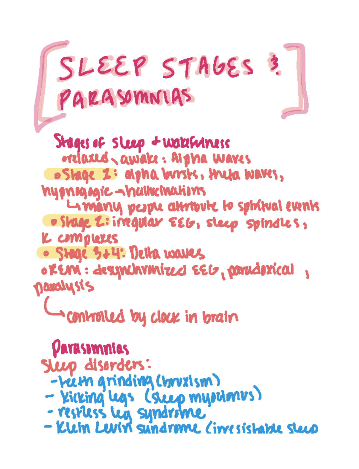 Sleep Cycles and Terms - SLEEP 59 AGES PARA SOM NI AS Stages of sleep t ...