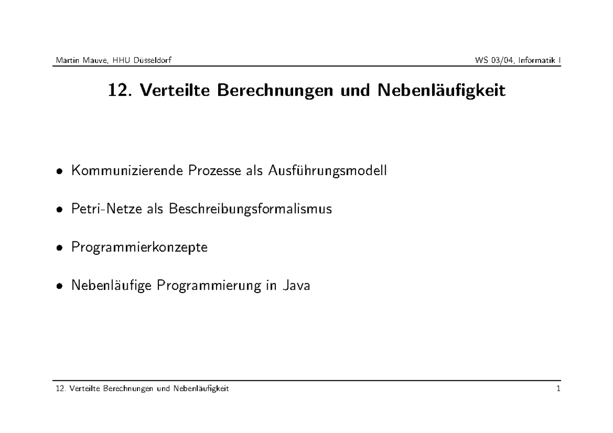 Kapitel 12 - Grundlagen der Softwareentwicklung und Programmierung - 12 ...