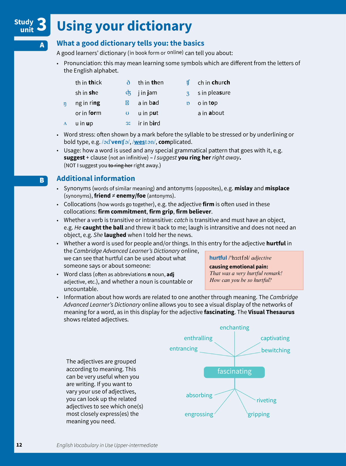 Using dictionary in English - Study unit 3 Using your dictionary A What ...