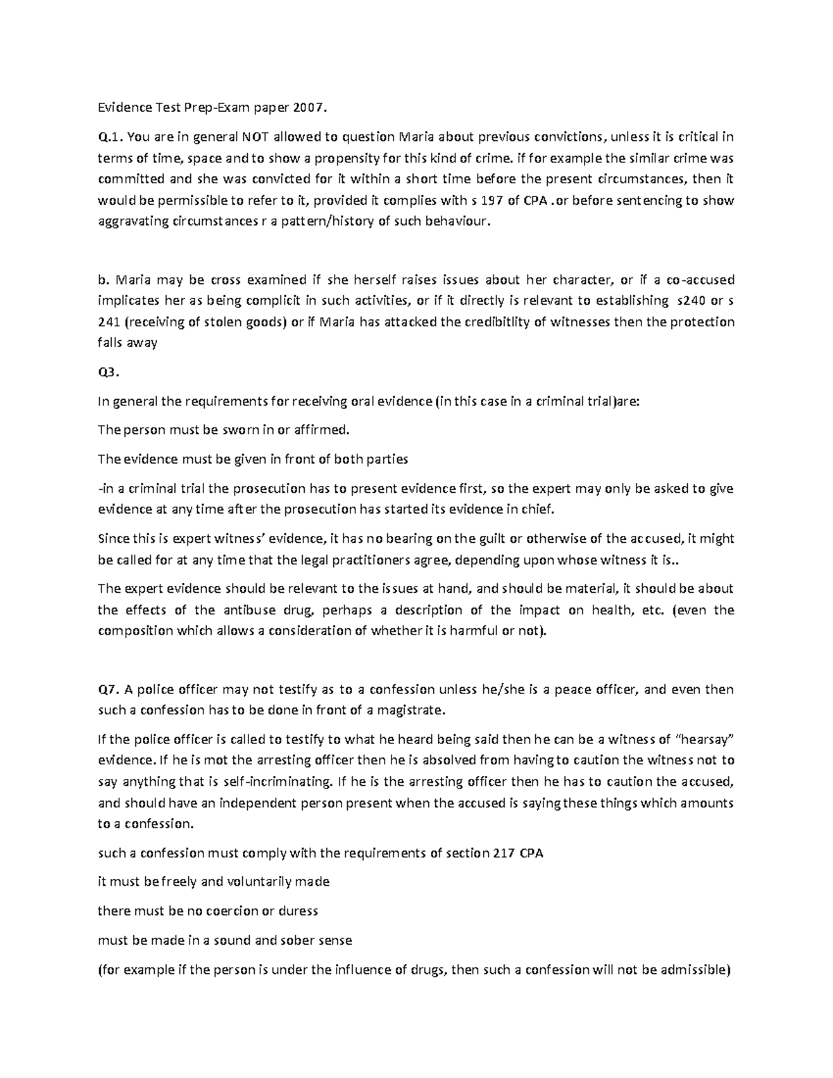 test-14-september-spring-2015-questions-and-answers-evidence-test