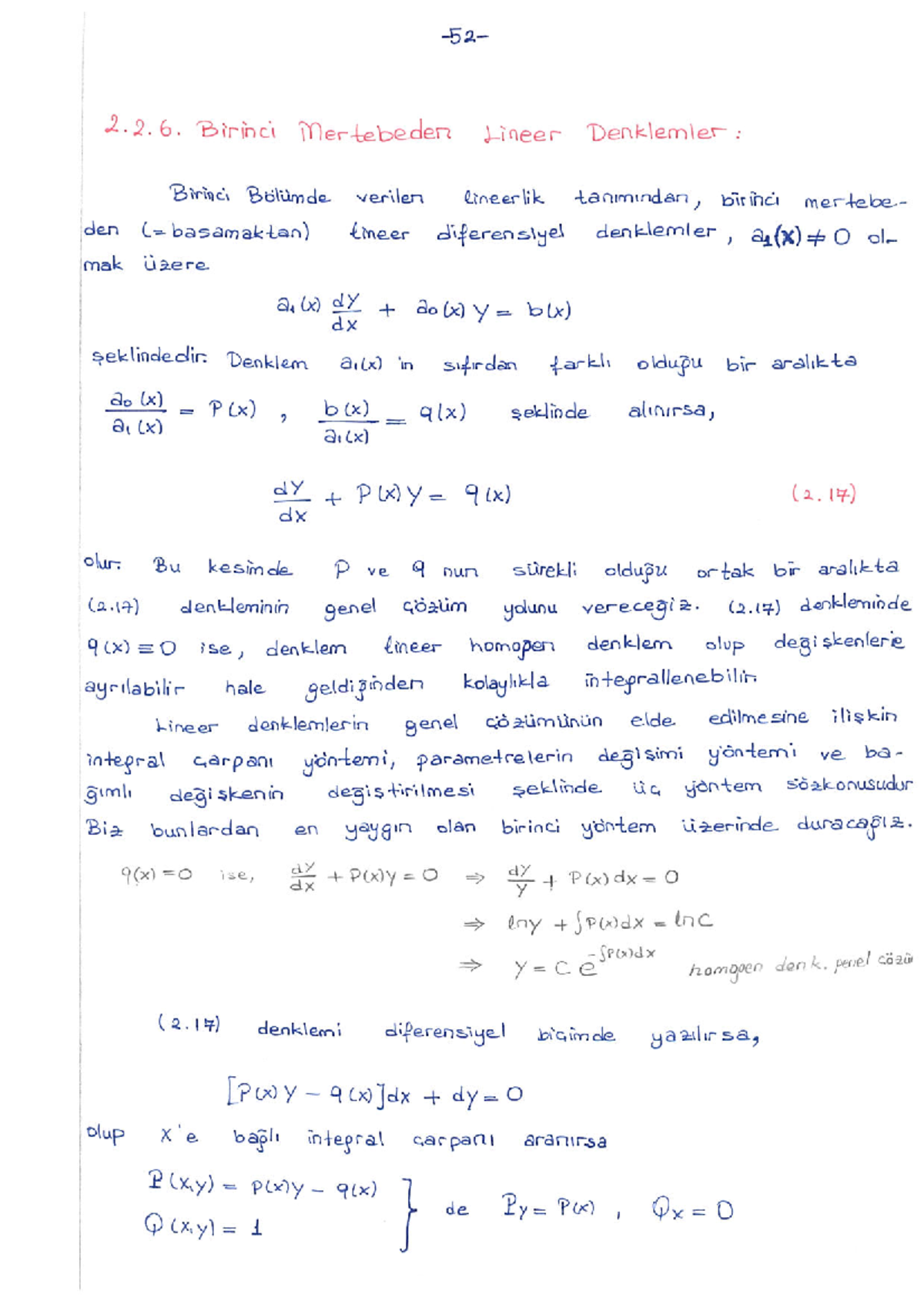 MAT221 I.Mert.Lineer +Bernoulli+Riccati Dif.Denk - Statics - Studocu