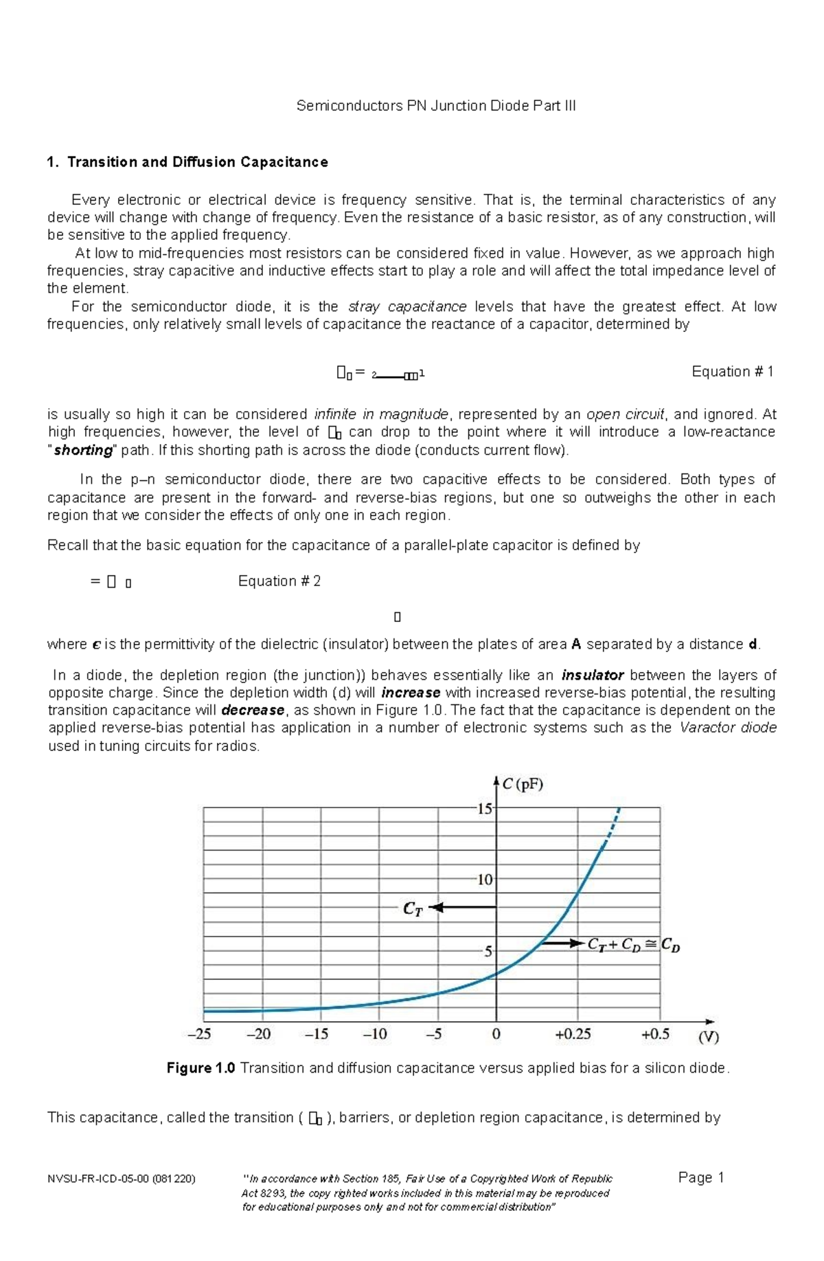 Semiconductors PN Junction Diode Part III - Semiconductors PN Junction ...