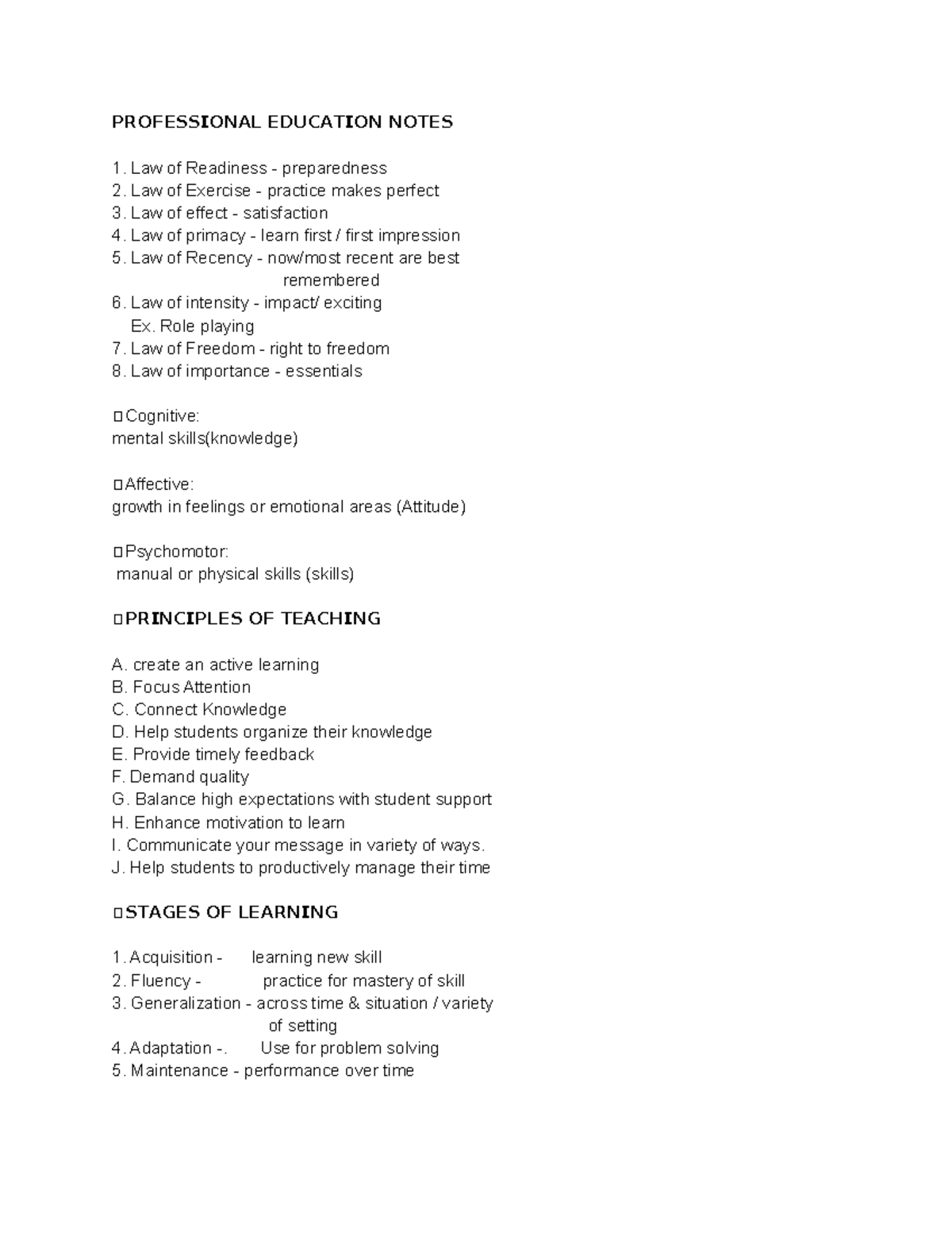 𝗣𝗥𝗢𝗙𝗘𝗦𝗦𝗜𝗢𝗡𝗔𝗟 𝗘𝗗𝗨𝗖𝗔𝗧𝗜𝗢𝗡 𝗡𝗢𝗧𝗘𝗦 - 𝐀𝐀𝐀𝐀𝐀𝐀𝐀𝐀𝐀𝐀𝐀𝐀 𝐀𝐀𝐀𝐀𝐀𝐀𝐀𝐀𝐀 𝐀𝐀𝐀𝐀𝐀 Law of ...
