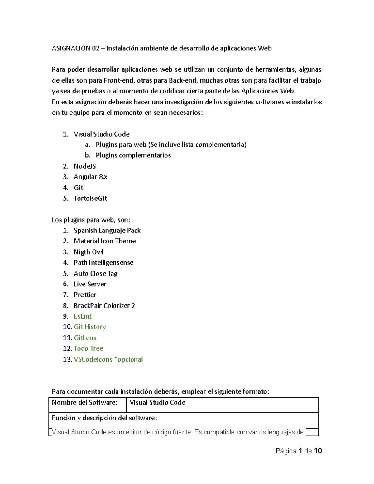 Asignación 2 - efewf - ASIGNACIÓN 02 – Instalación ambiente de ...