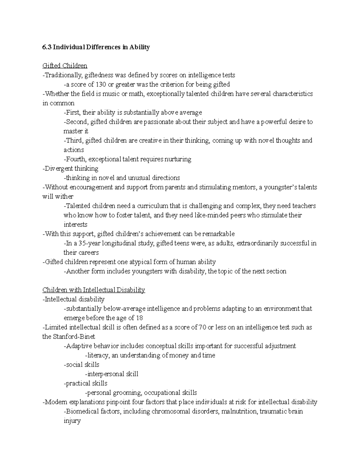 6.3 Individual Differences in Ability - 6 Individual Differences in ...