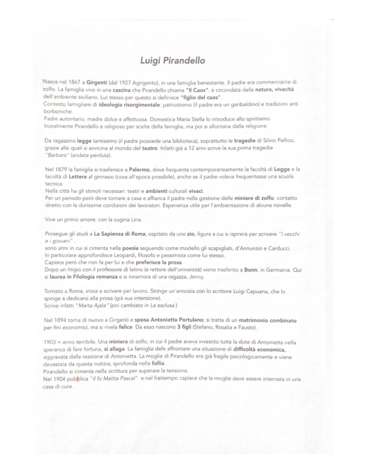 Luigi Pirandello - vita dell'autore, produzione letteraria, Novelle per un anno, Il treno ha ...