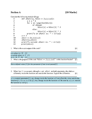 CSC1015F 2021 Exam June memo - Name: Student Number: University of Cape Town ~ Department of ...