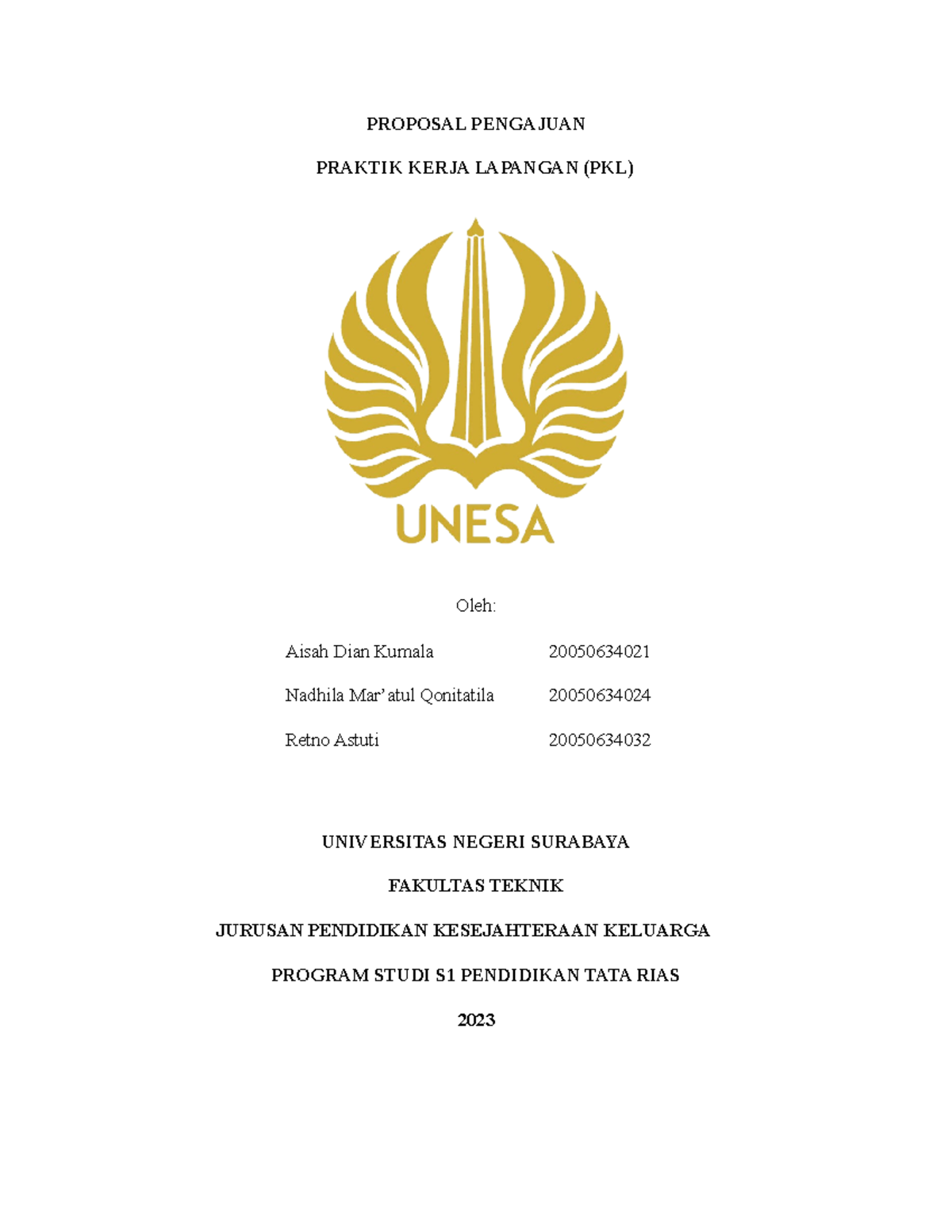 Proposal PKL KECE TV 2023-1 - PROPOSAL PENGAJUAN PRAKTIK KERJA LAPANGAN ...