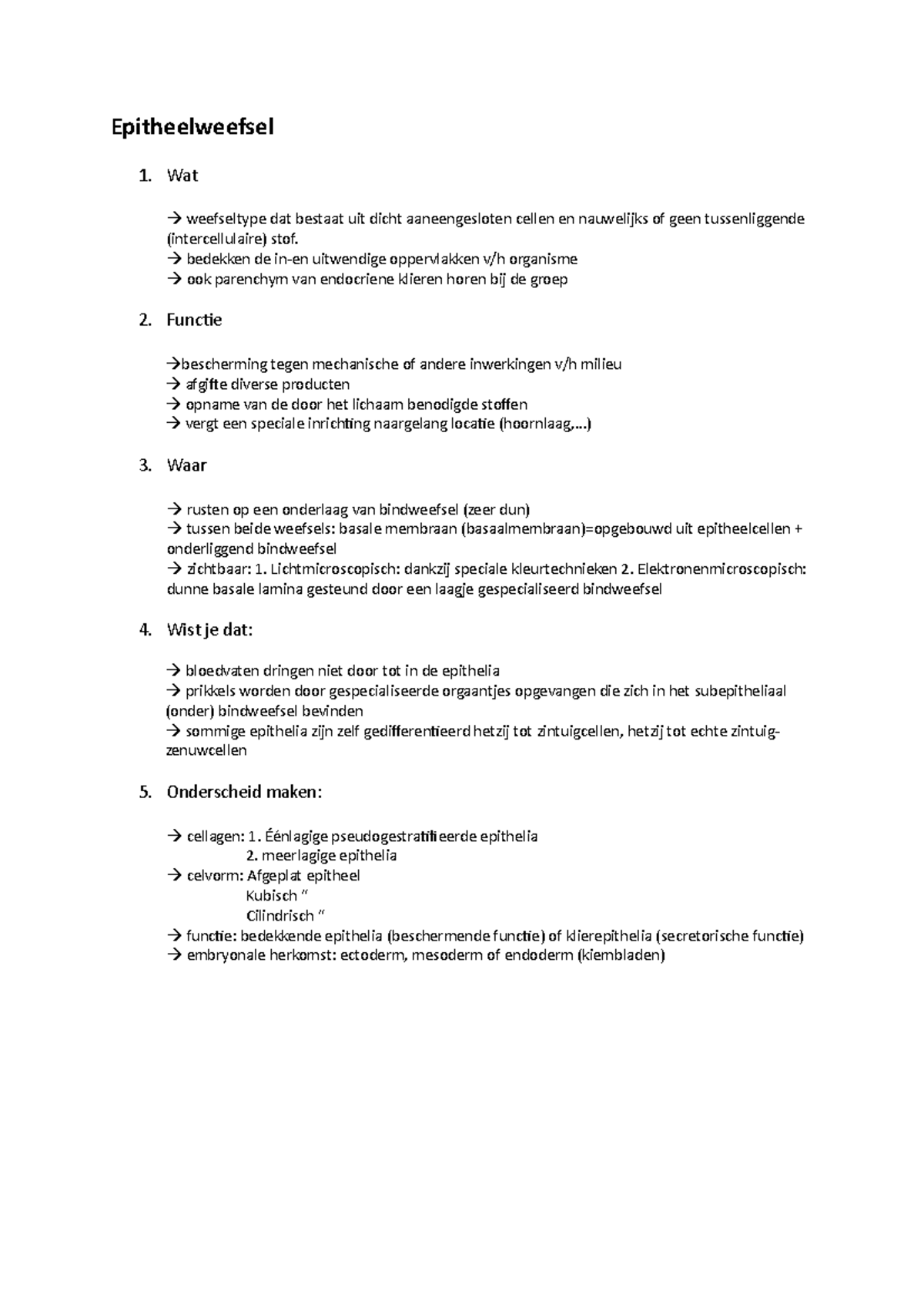 Epitheelweefsel - Wat weefseltype dat bestaat uit dicht aaneengesloten ...