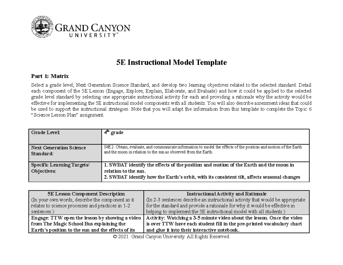 ELM-361-RS-5E-Instructional-Model-Template - 5E Instructional Model ...