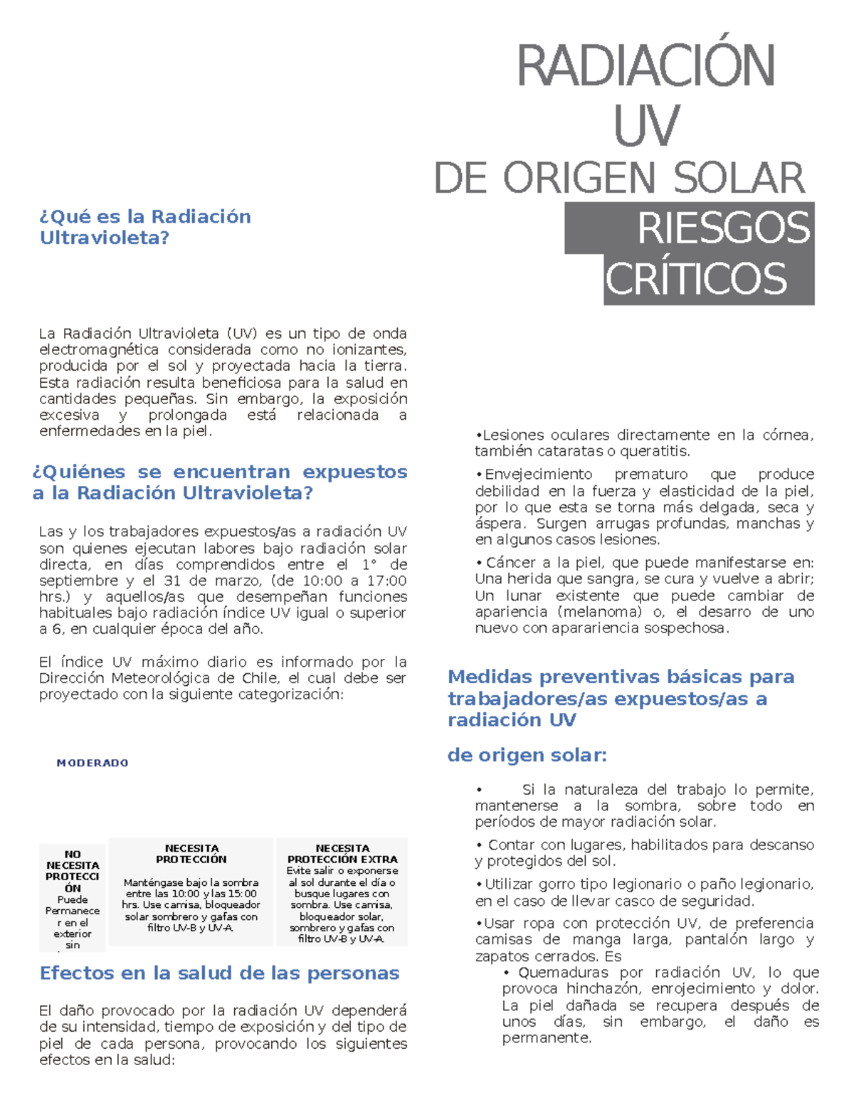 006 Ficha Radiacion UV - radiación - ¿Qué es la Radiación Ultravioleta ...