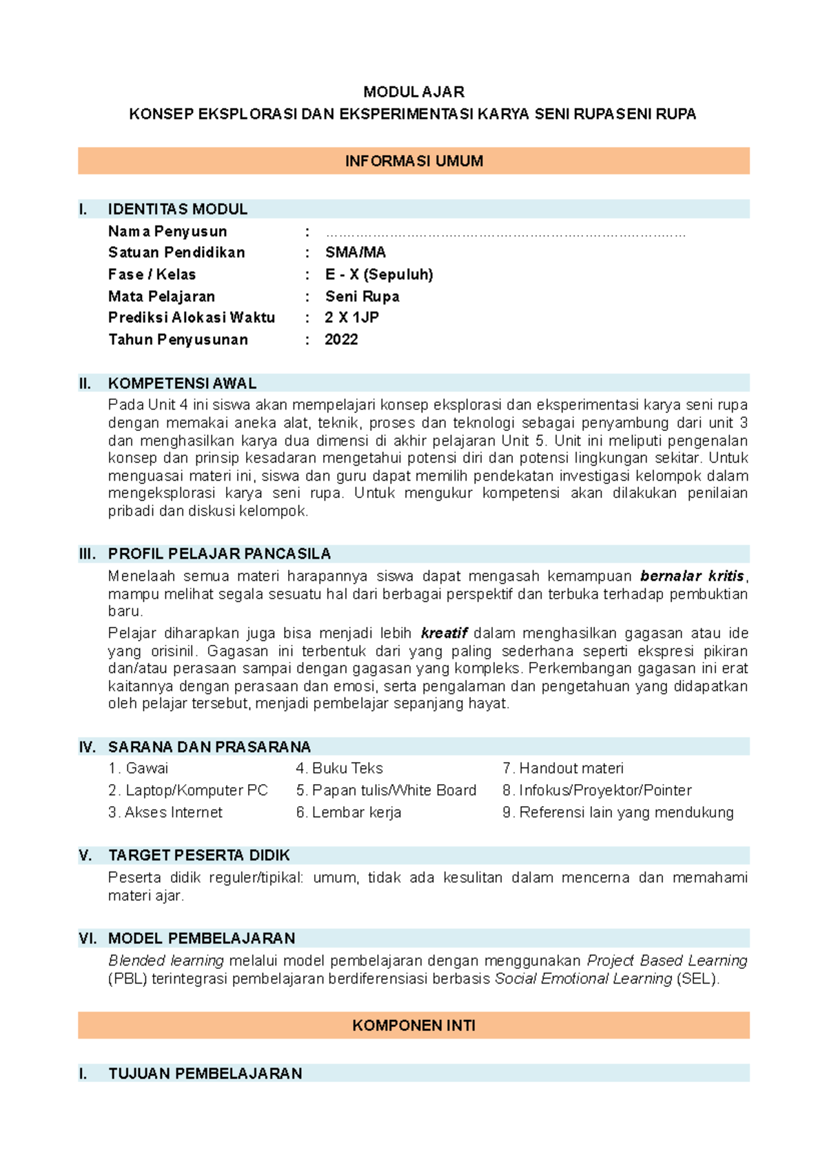 Seni Rupa Unit 4 - Konsep Eksplorasi - MODUL AJAR KONSEP EKSPLORASI DAN ...