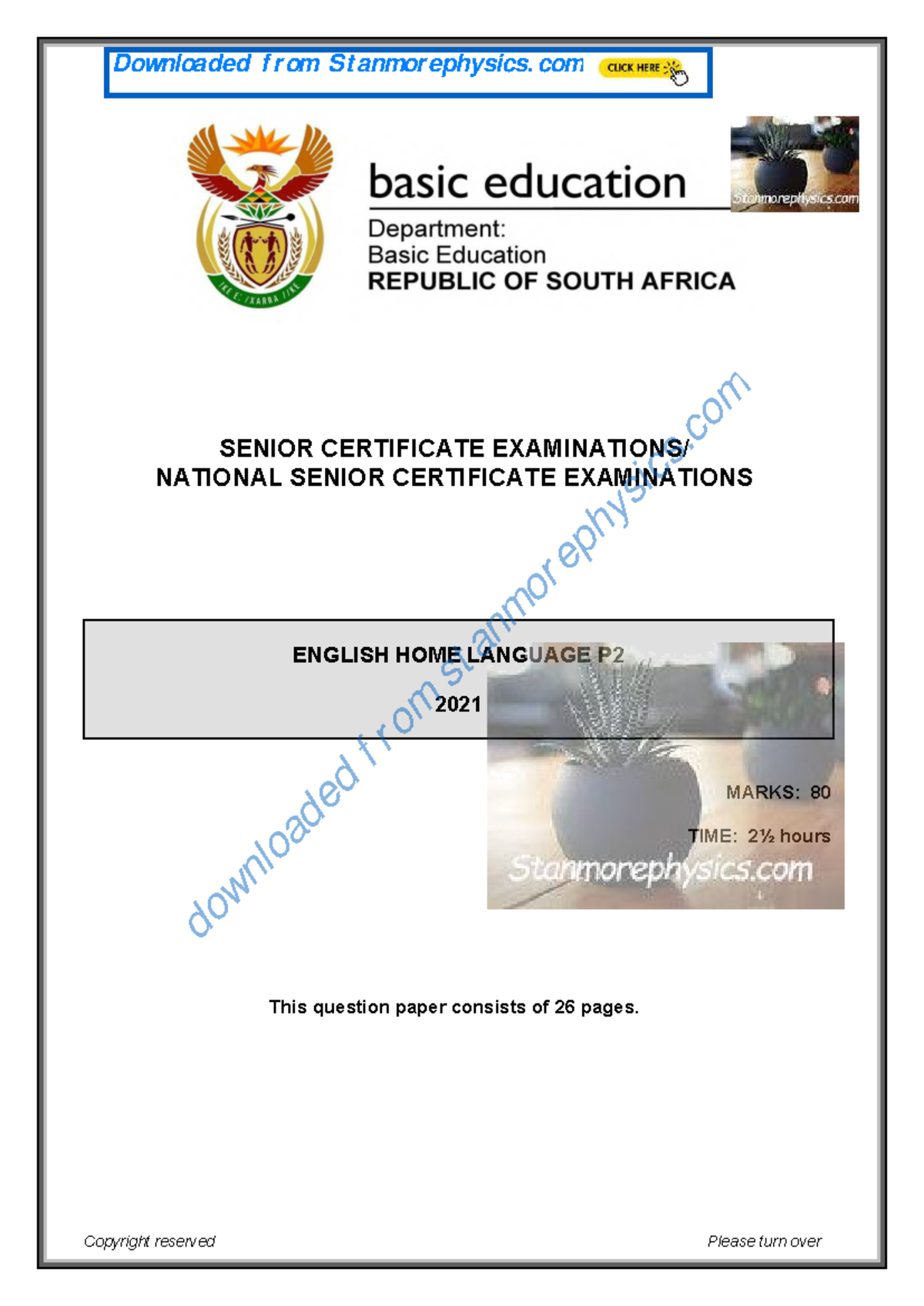 English HL NSC Grade 12 June 2021 P2 and Memo - SENIOR CERTIFICATE ...