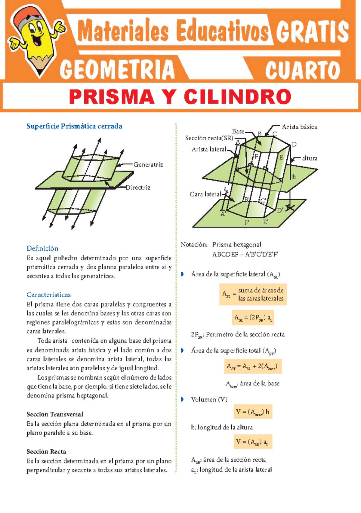 Prisma-y-Cilindro-Para-Cuarto AB - Superficie Prismática cerrada ...