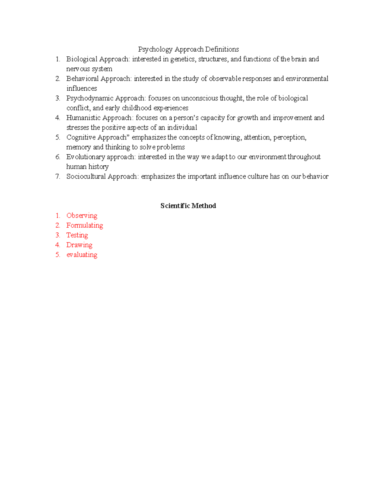 Psychology Definitions and Scientific Method - Psychology Approach ...