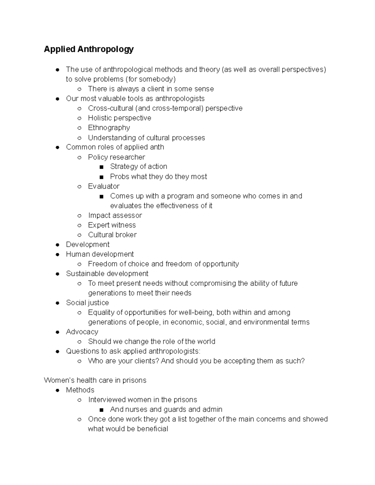 Applied Anthropology - Dr. Qirko - Applied Anthropology The use of ...
