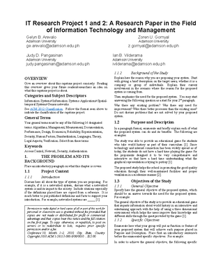 IT Capstone Project Title Approval FORM - Mateo - CAPSTONE PROJECT ...