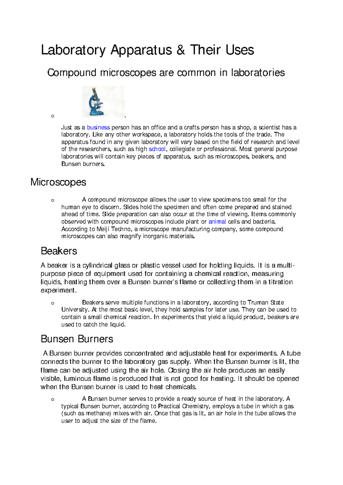2 - Laboratory Apparatus Their Uses - Laboratory Apparatus & Their Uses ...
