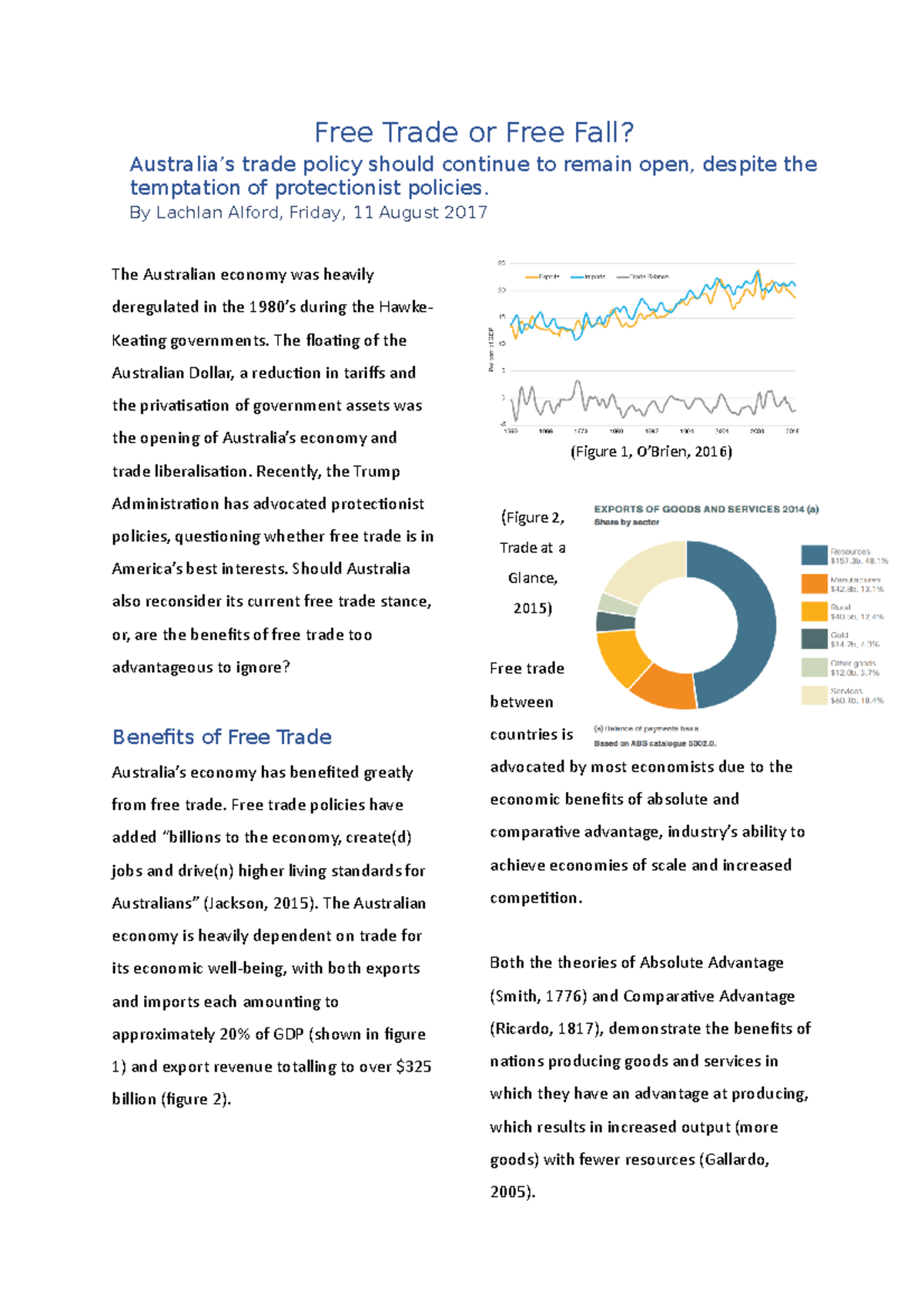 Free Trade vs Protectionism - Free Trade or Free Fall? trade policy ...