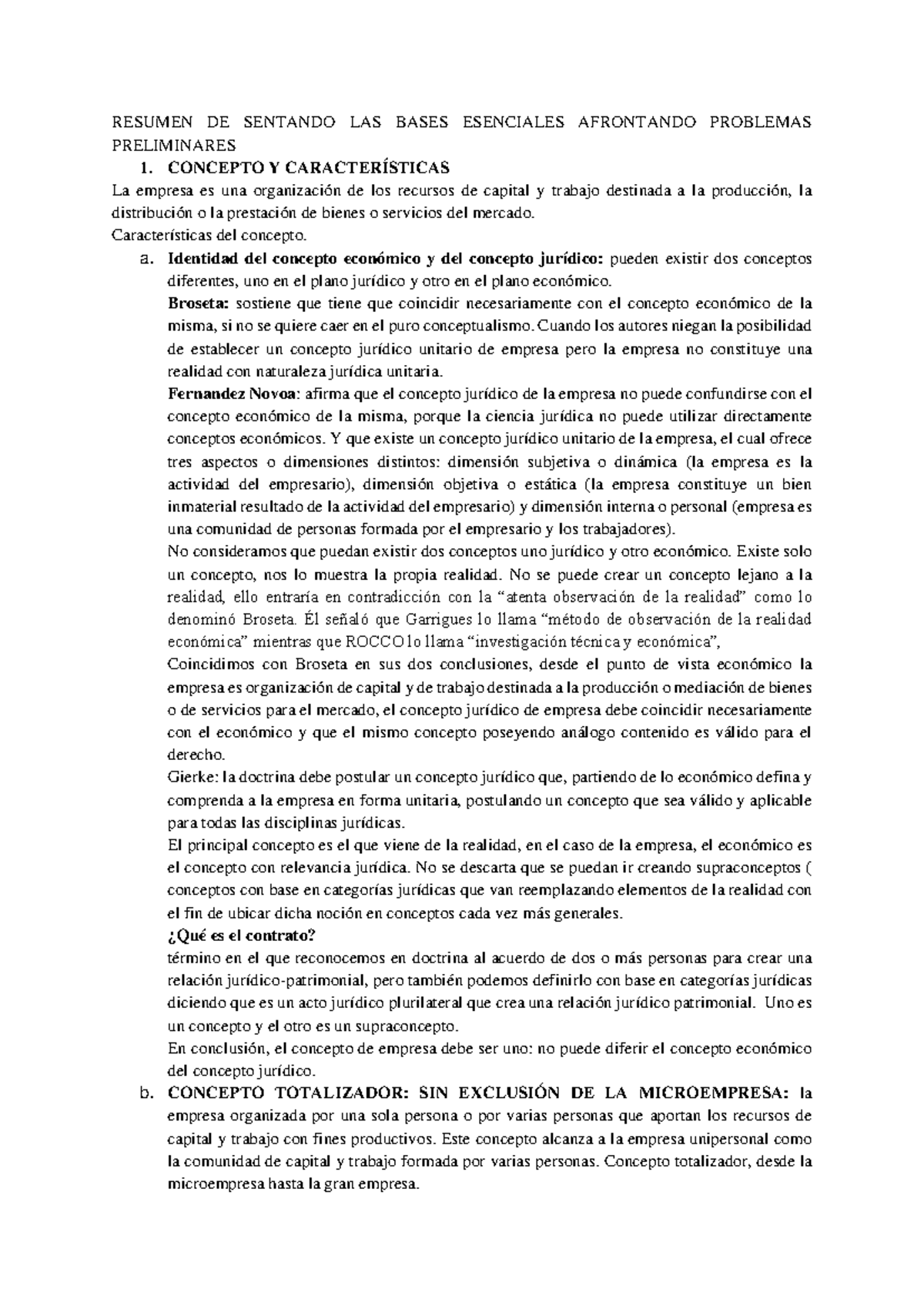 Resumen Sentando LAS Bases - RESUMEN DE SENTANDO LAS BASES ESENCIALES ...