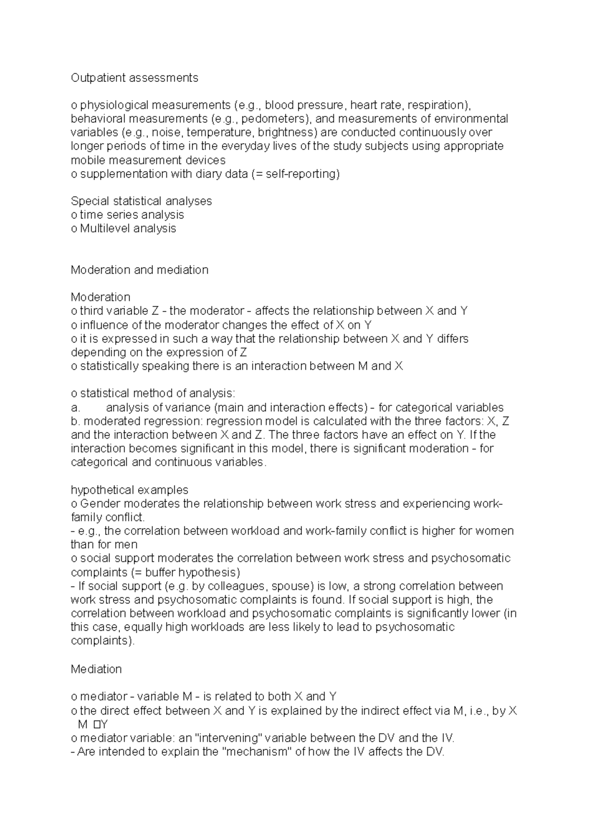 Outpatient assessments - , blood pressure, heart rate, respiration ...